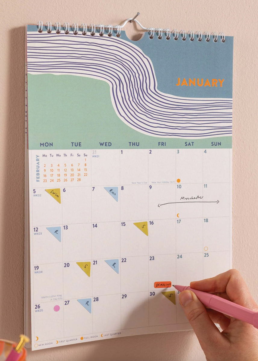 Good Tuesday 2026 Tidal Waves A4 Wall Calendar – The Beach Boutique | A ...