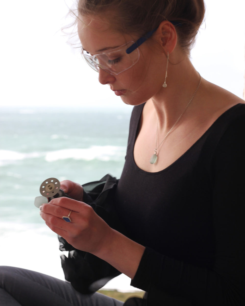 Sadie Jewellery Thin Mermaid Scale Sterling Silver Ring – The Beach ...