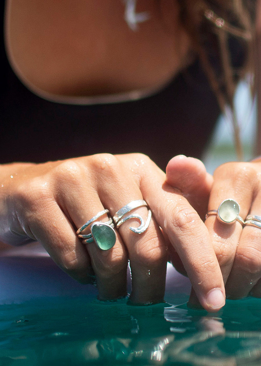 Spindrift Wave Sterling Silver Ring – The Beach Boutique | A Shop For ...